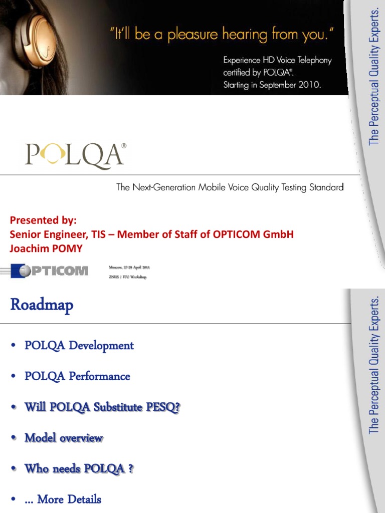 POLQA Overview | PDF