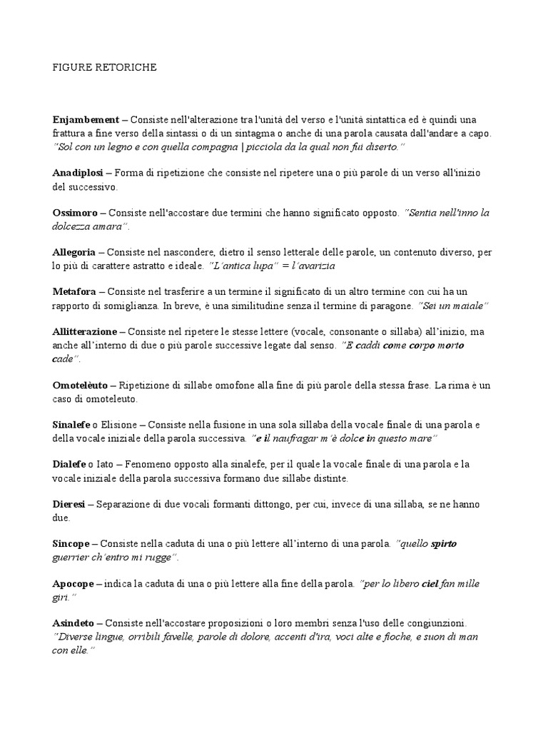 Figure Retoriche | PDF