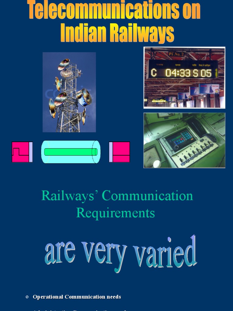 SPST-S&T-Telecom On Indian Railways | PDF | Rail Freight Transport ...
