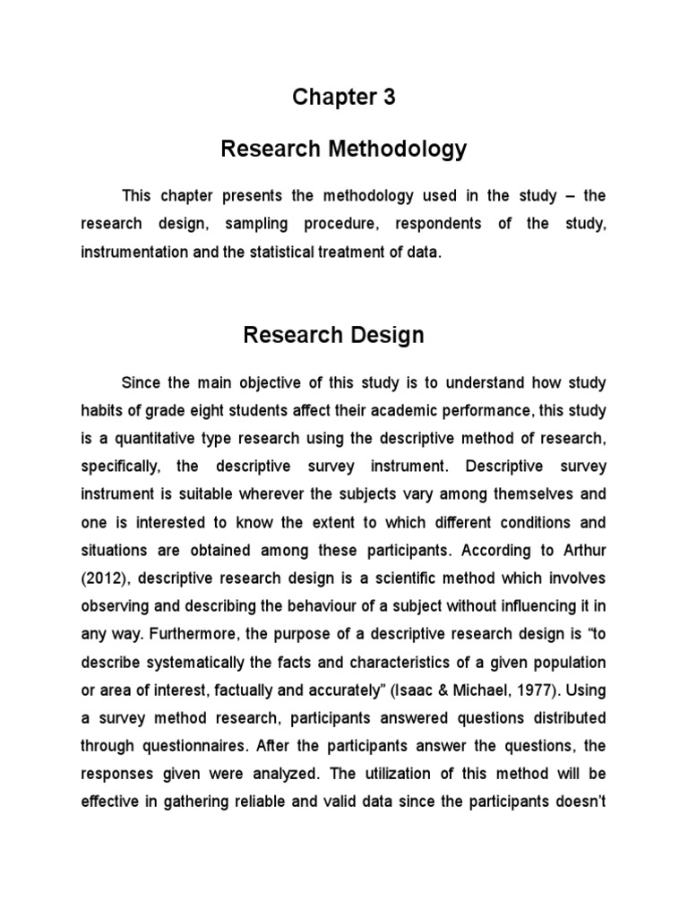 Chapter 3 | PDF | Survey Methodology | Science