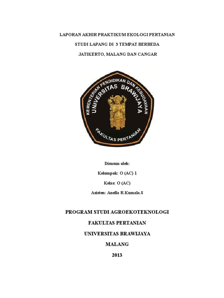 Laporan Ekoper (Fieldtrip Cangar) | PDF