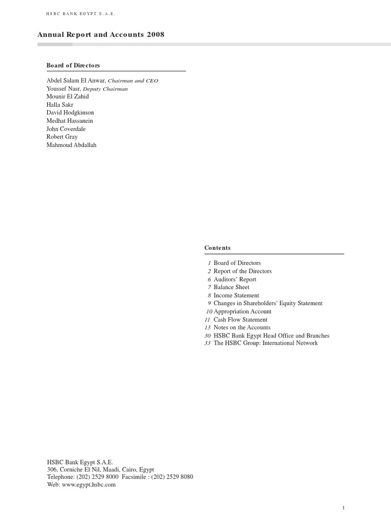 2008 HSBC Annual Report and Accounts English | PDF | Fair Value ...