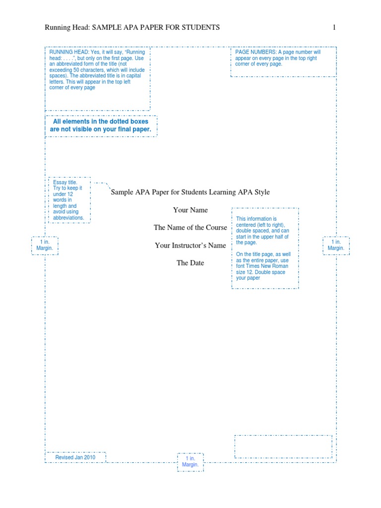 Apa Sample Paper 6th Ed | PDF | Citation | Plagiarism