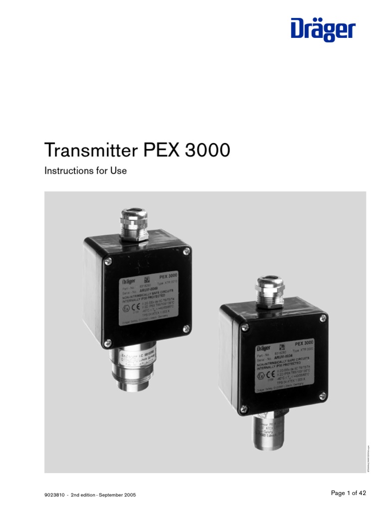 PEX 3000 Instr-Use | PDF | Amplifier | Sensor