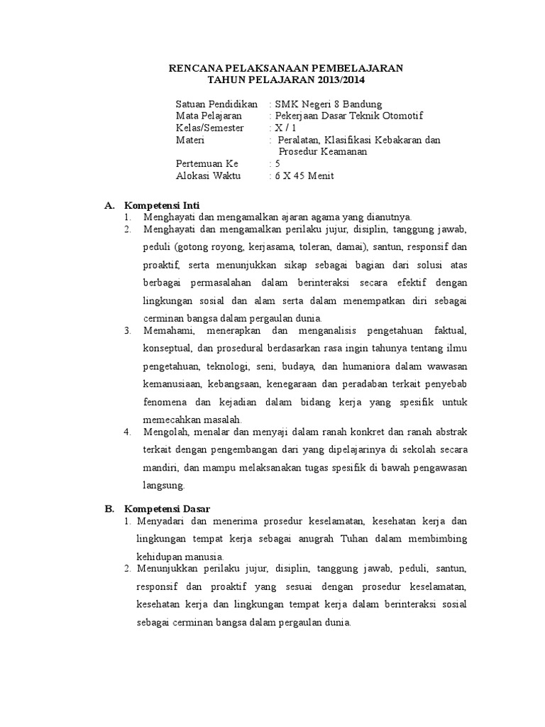 RPP K3 Keselamatan Dan Kesehatan Kerja | PDF | Seni | Komputer