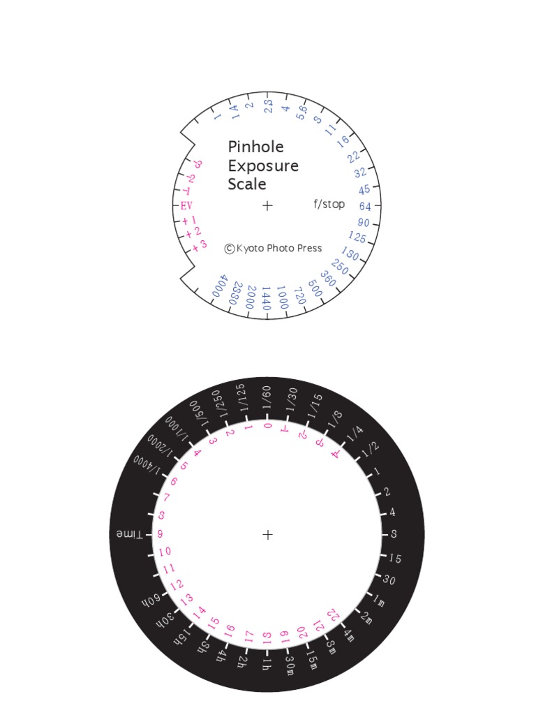 Pinhole Exposure Scale | PDF | Optics | Imaging