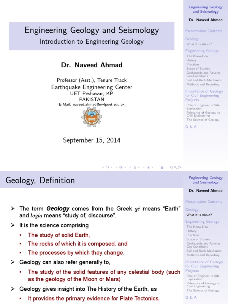 2 - Introduction To Engineering Geology PDF | PDF | Geology ...