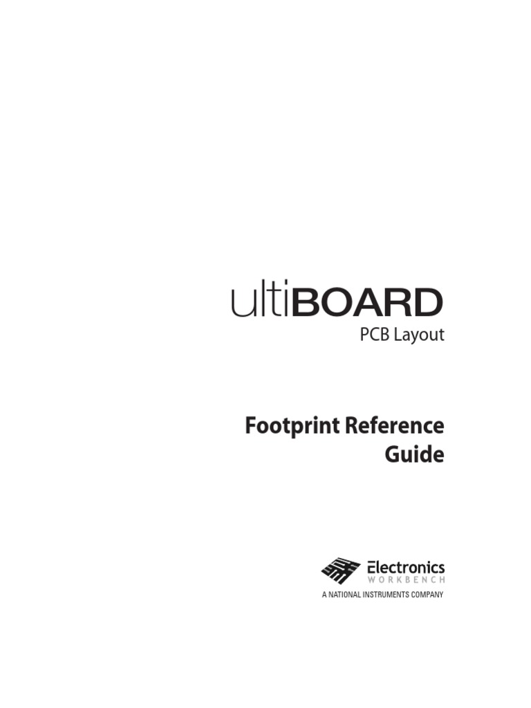 Ultiboard Footprint Reference Guide | PDF | Rectifier | Electrical ...