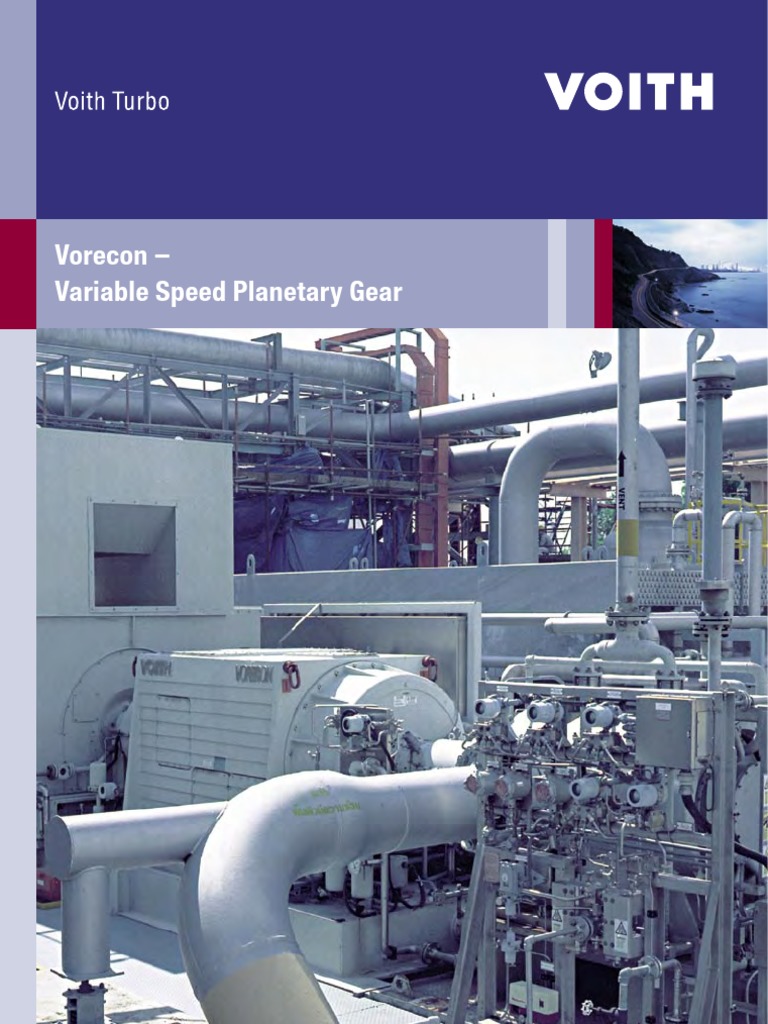 VOITH Vorecon Variable Speed Panetary Gear | PDF | Gear | Gas Compressor