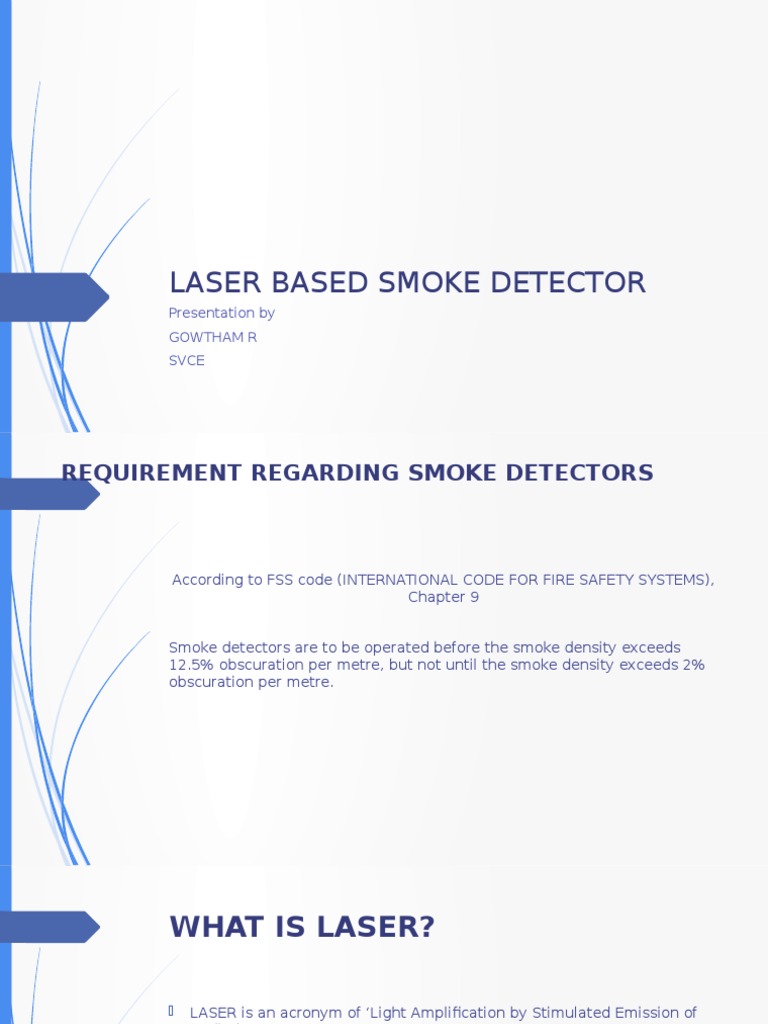 Laser Based Fire Detector | PDF | Laser | Smoke