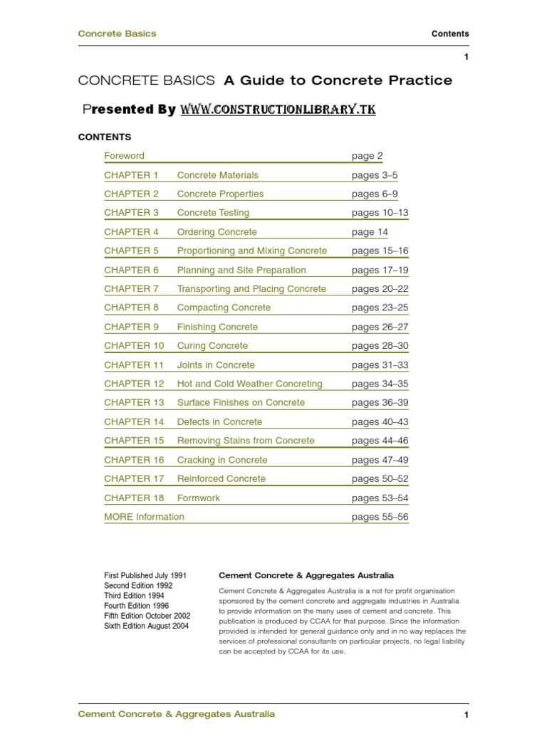 Guide To Concrete Practice | PDF | Concrete | Construction Aggregate
