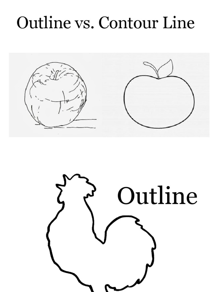 Outline vs. Contour Line | PDF
