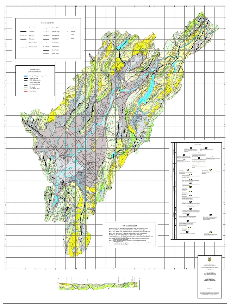 Mapa_Geológico_Sabana_Bogotá[3] | Geología | Ciencias de la tierra y de ...