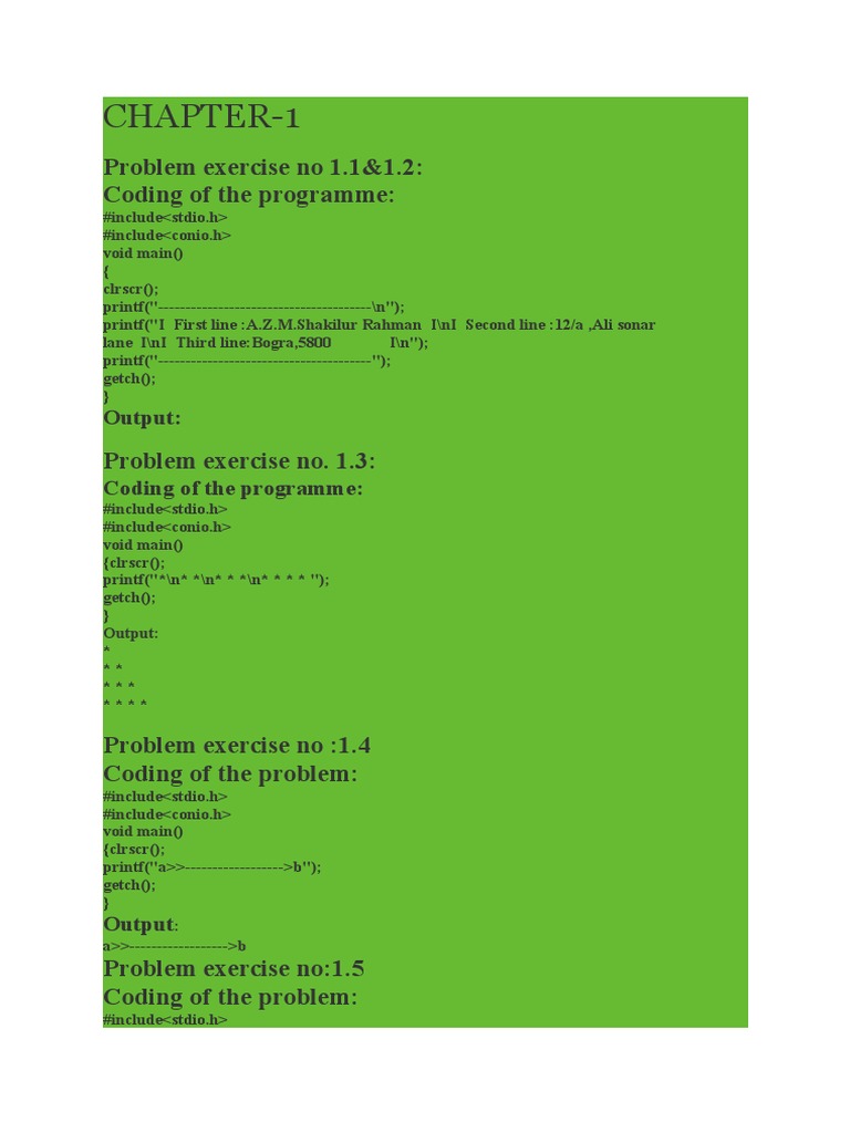 Solution Of C Programming By E Balaguruswamy Pdf Data Type Integer Computer Science 