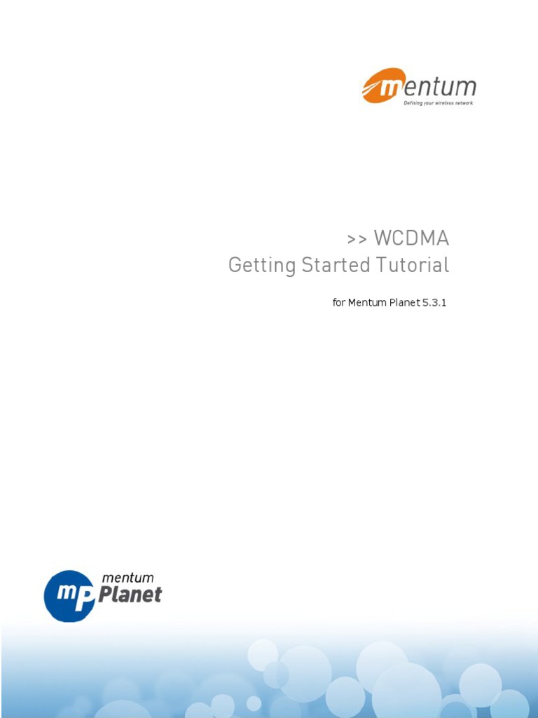 WCDMA Tutorial For Mentum Planet Vs 5 3 1 | PDF | Button (Computing) | Dialog Box