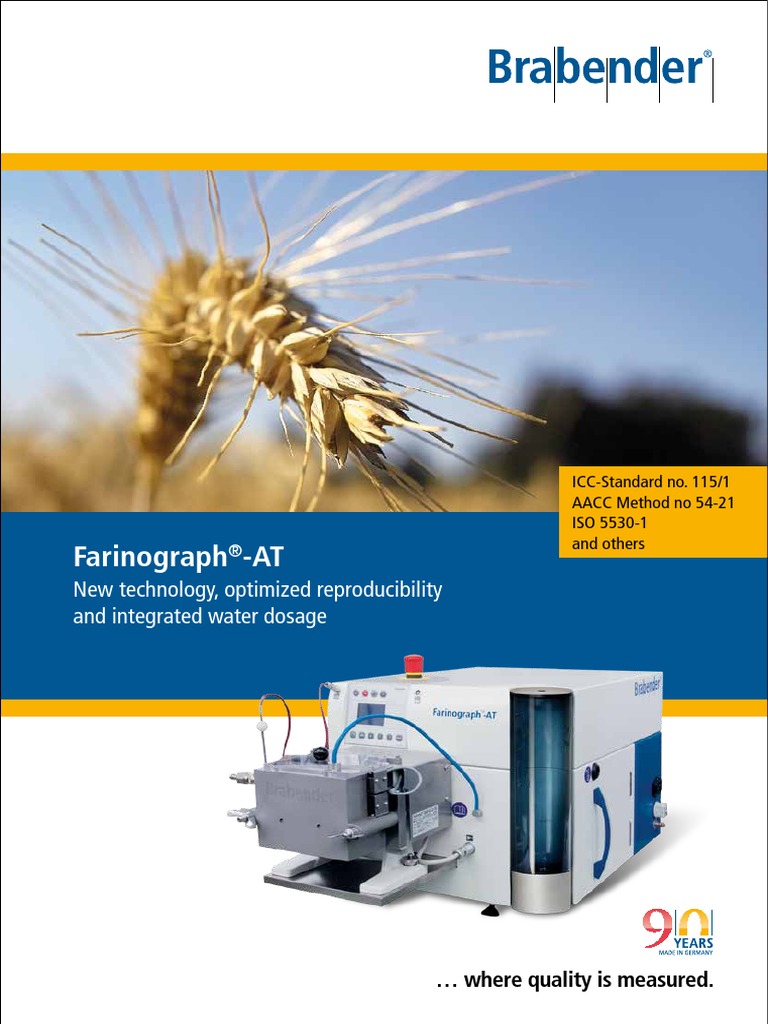 E Farinograph at | PDF | Dough | Flour