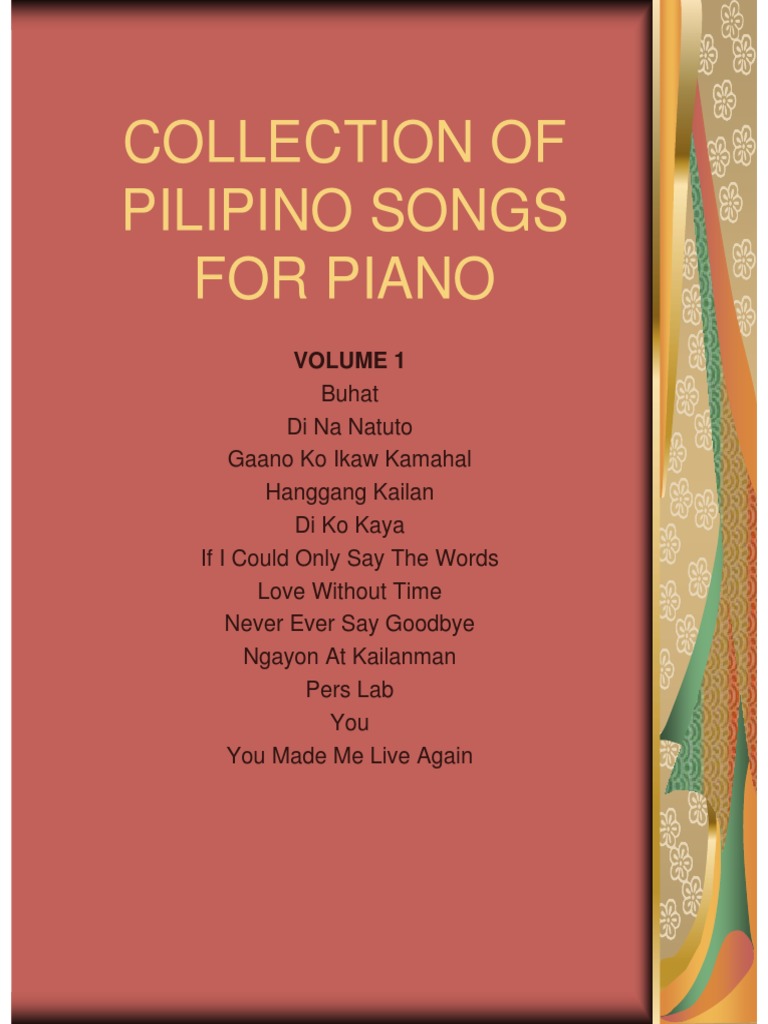 Filipino Piano Songs Collection Vol. 1 | PDF
