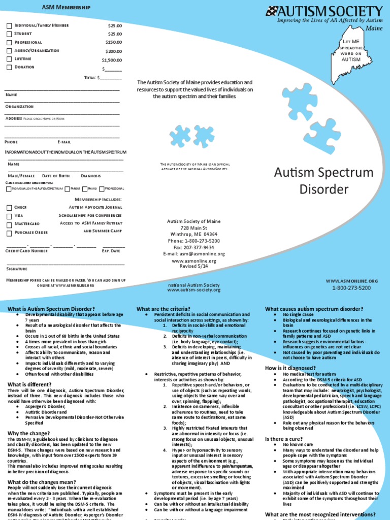 Autism Brochure | PDF | Autism Spectrum | Autism