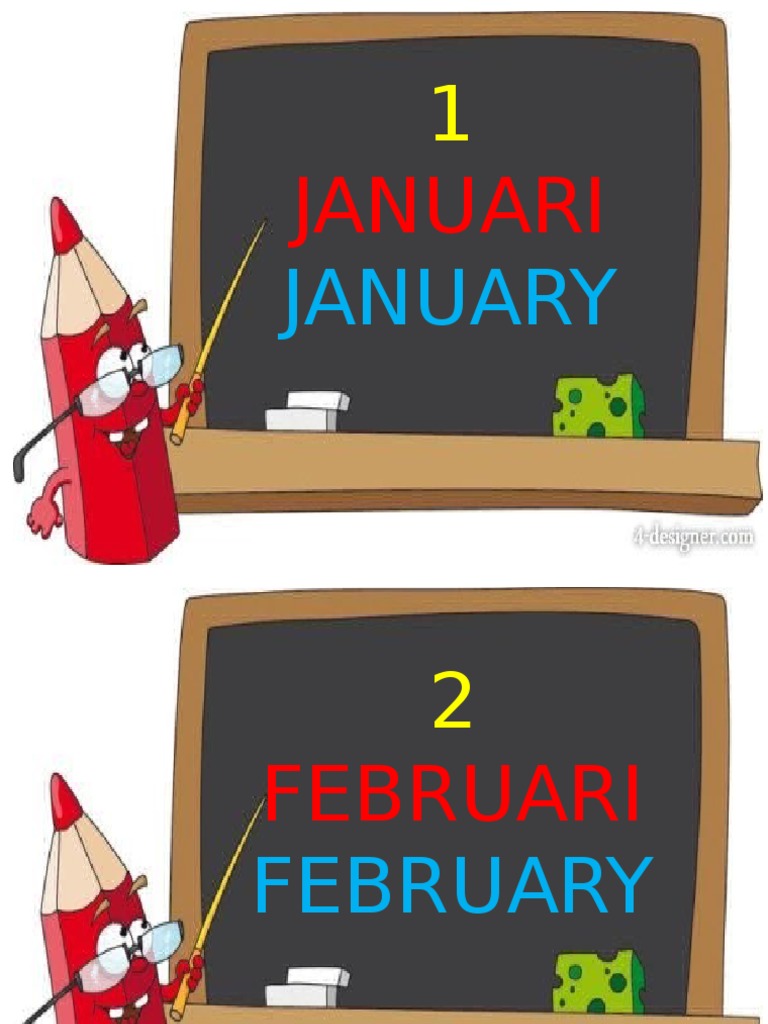 English-Malay Month Names | PDF
