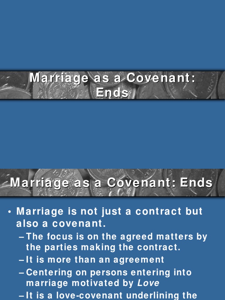 8. Marriage as Covenant.pdf | Covenant (Biblical) | Christian Views On ...