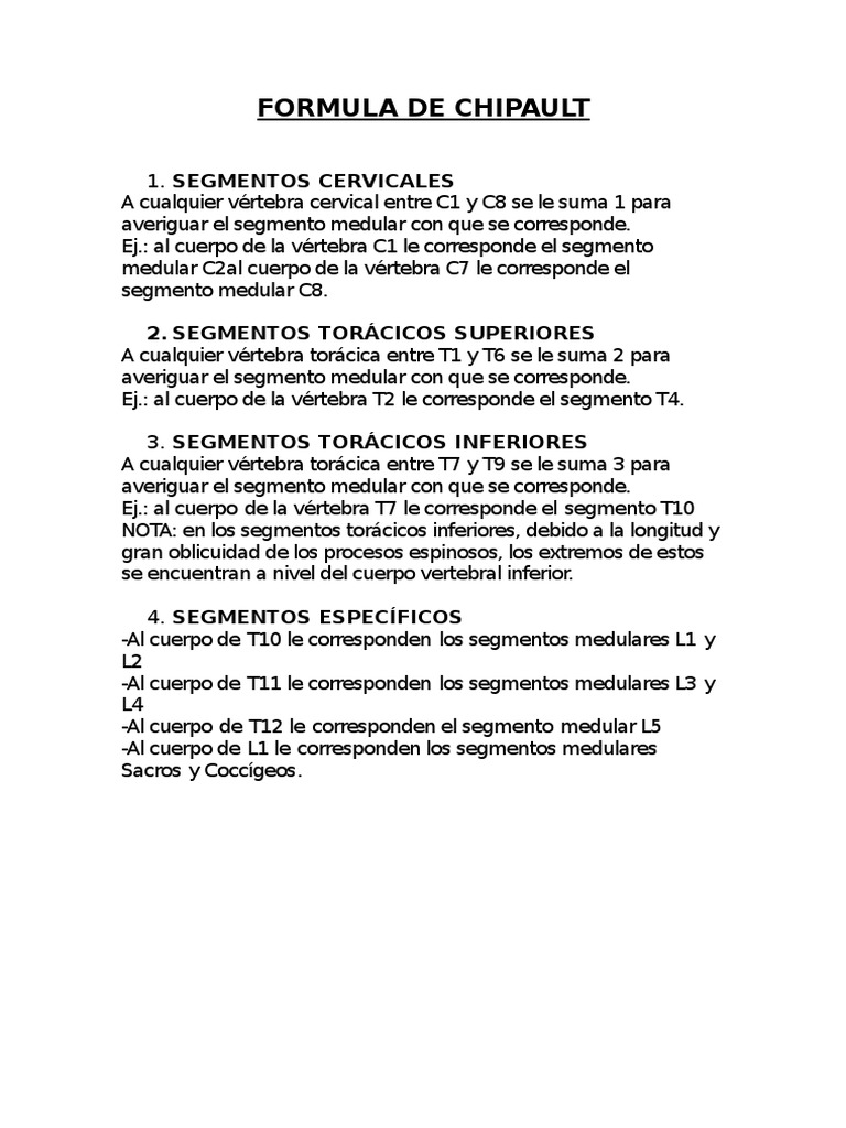 Formula de Chipault | PDF