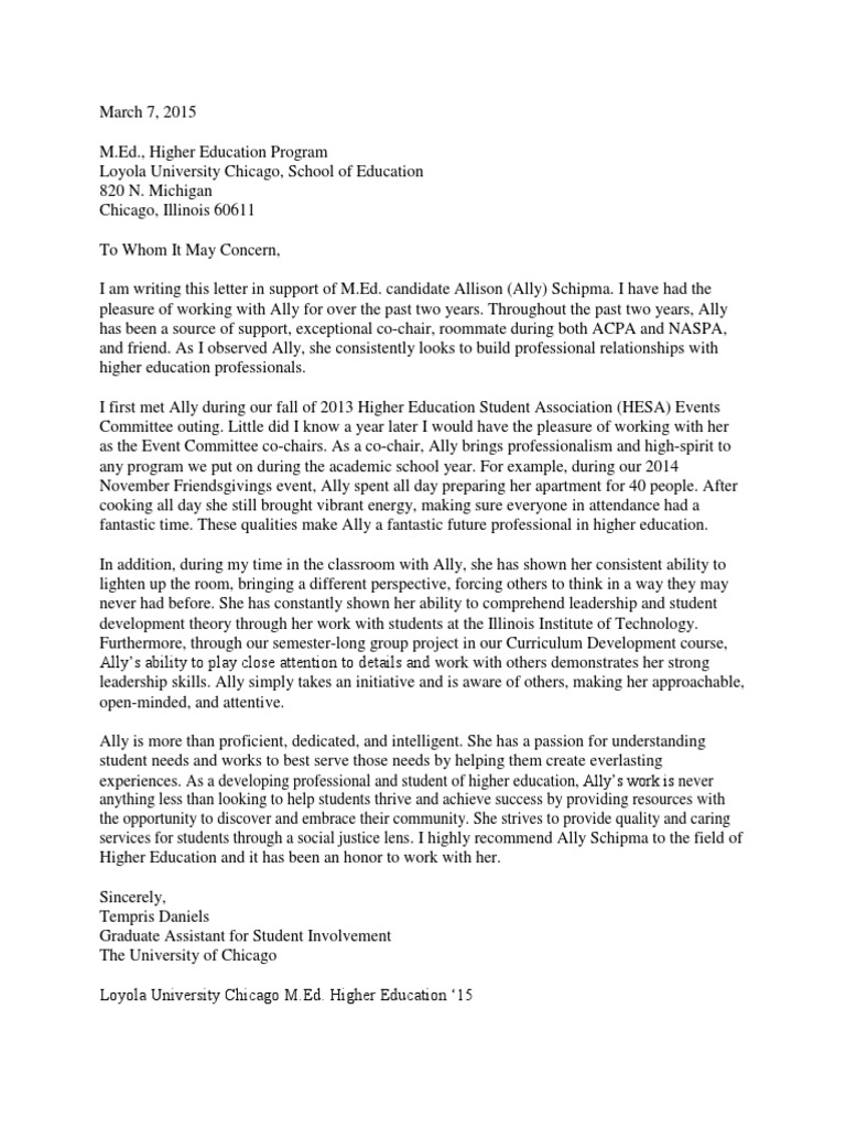 Letter of Promise | PDF | University Of Chicago | Higher Education