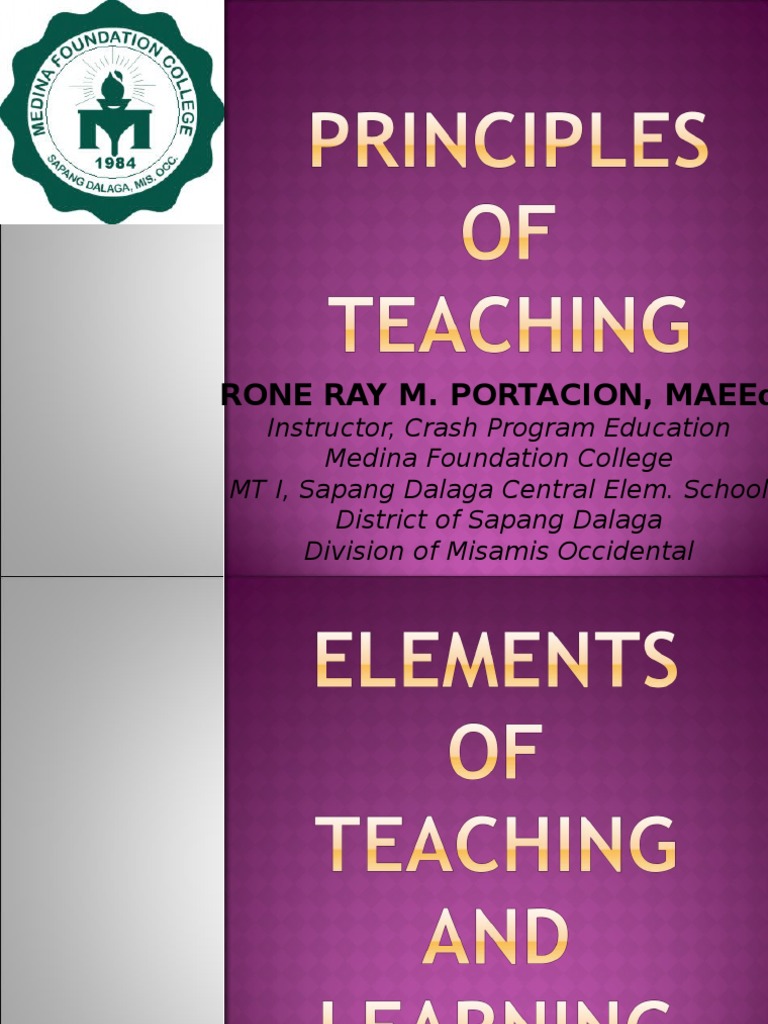 1 Principles of Teaching | PDF | Metacognition | Motivation