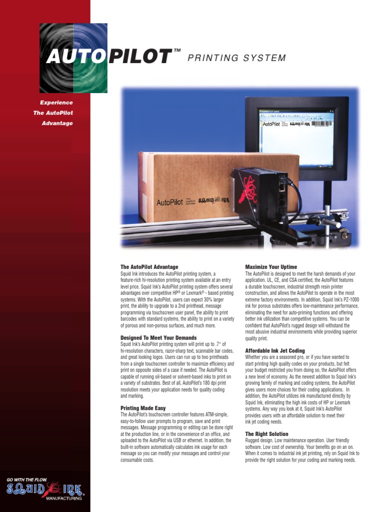 Autopilot | PDF | Barcode | Printer (Computing)