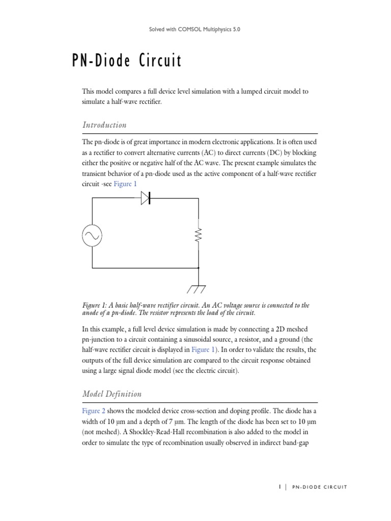 Models - Semicond.pn Diode Circuit | PDF | Rectifier | Doping ...