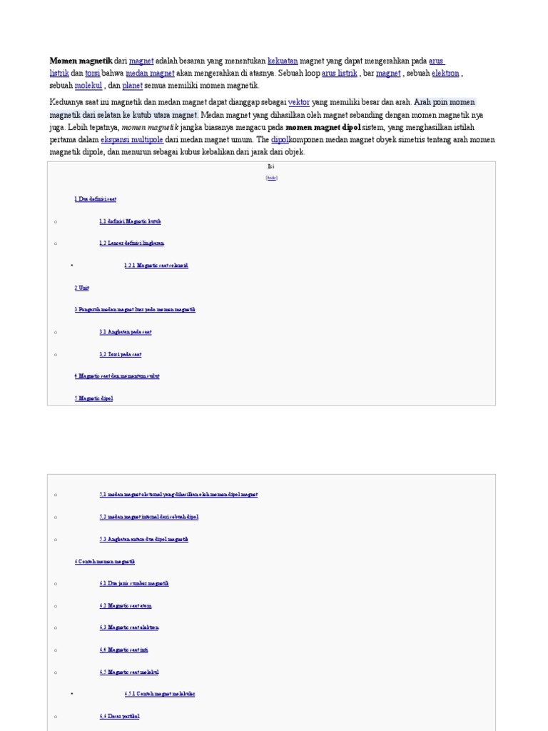 Momen Magnetik | PDF