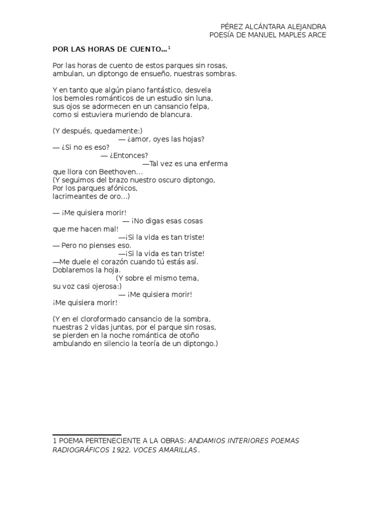 Poema Maples Arce | PDF