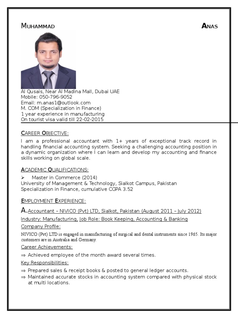 Anas CV | PDF