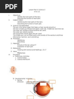 Grade 3 Lesson Plan: Human Sense Organs | PDF | Senses | Taste
