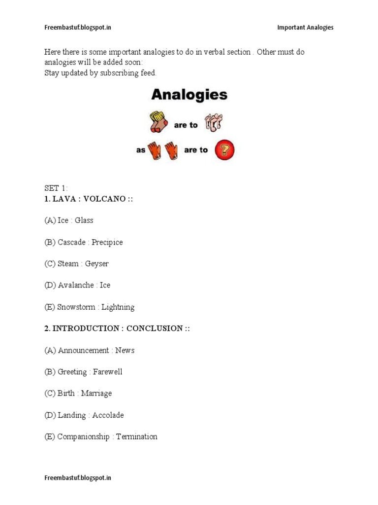 Understanding Important Analogies | PDF