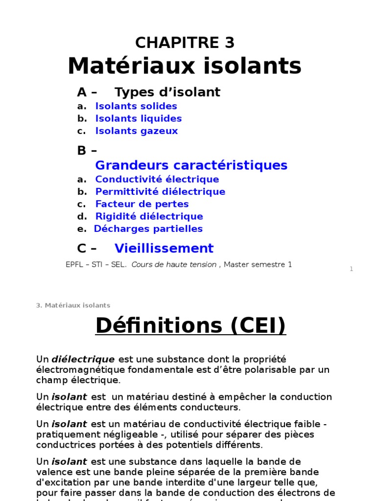 Dielectriques | PDF | Diélectrique | Condensateur