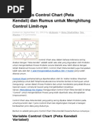 Jenis-Jenis Control Chart (Peta Kendali) Dan Rumus-Rumusnya | PDF