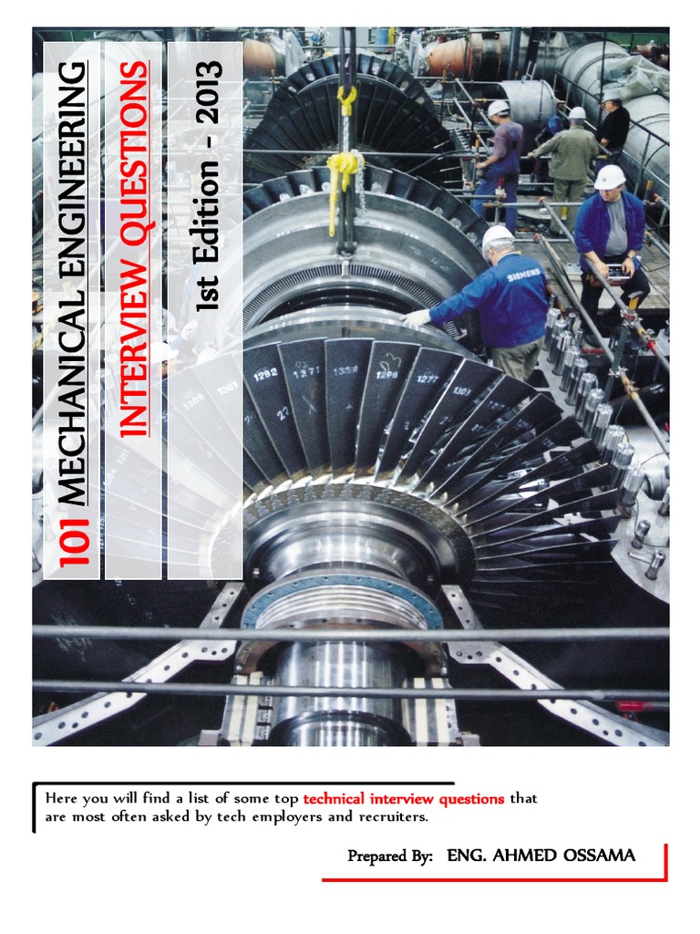 Mechanical Engineering Interview Guide | PDF | Gas Compressor | Pump