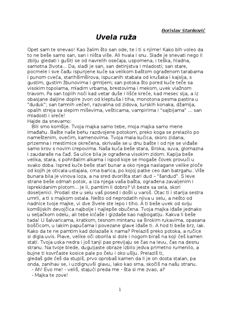 Uvela Ruza | PDF