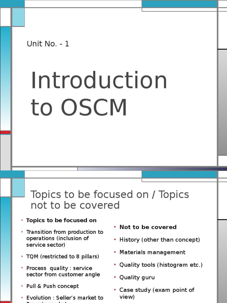 Overview of Operations and Supply Chain Management | PDF
