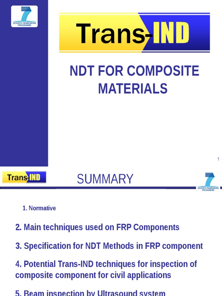 NDT Composite Components | PDF | Nondestructive Testing | Ultrasound