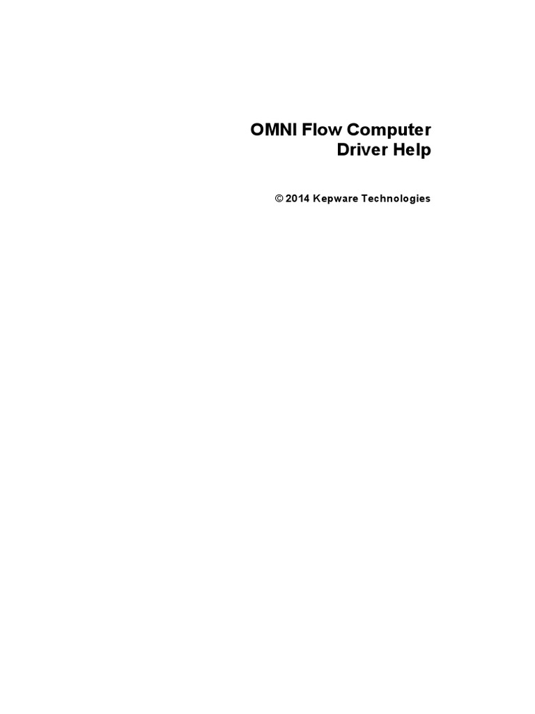 Omni Flow Computer Manual | Comma Separated Values | Bit