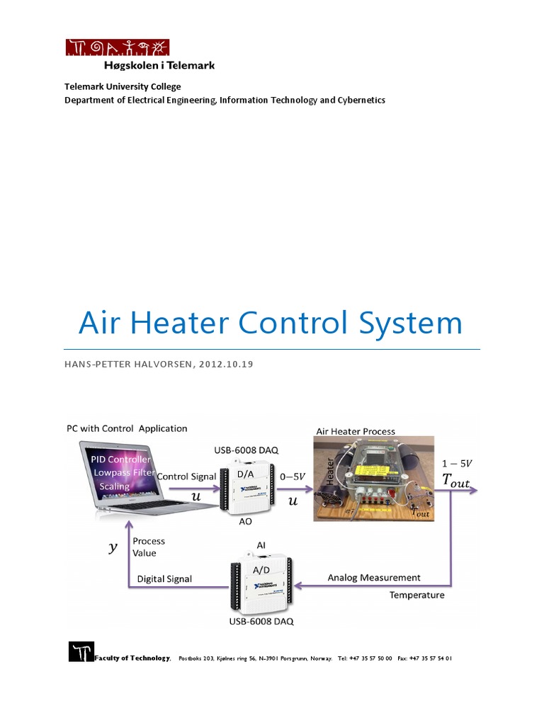 Air Heater Control System Simulation | PDF | Control System | Control ...