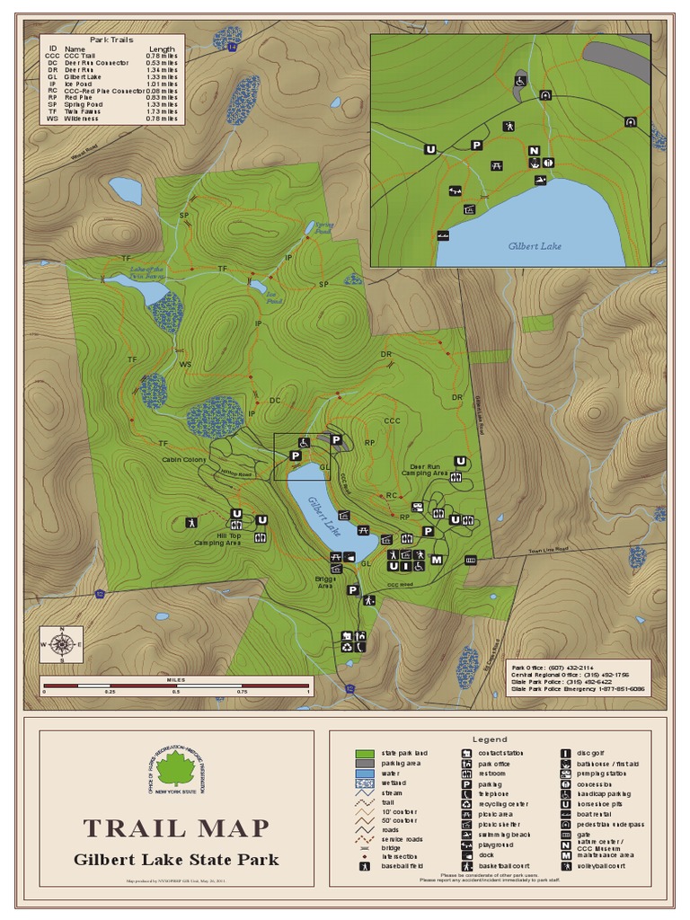 Gilbert Lake State Park Trail Map | PDF