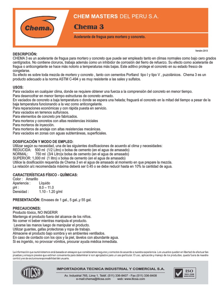 CHEMA | PDF | Hormigón | Cemento