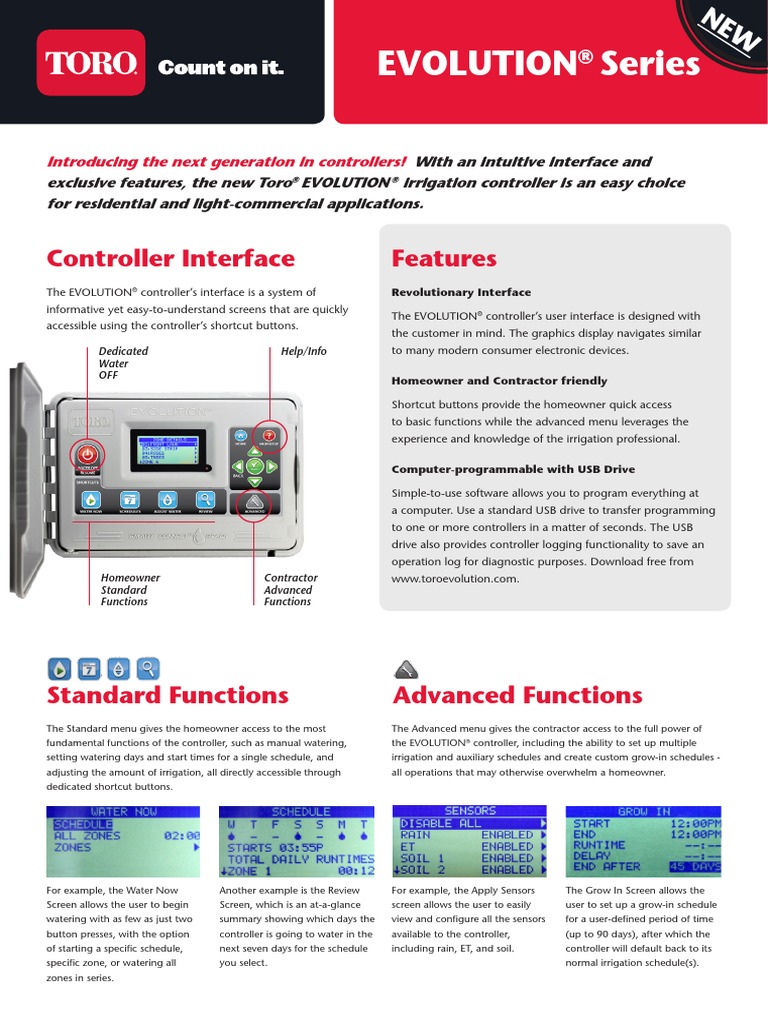 Evolution Sales Brochure | PDF | User Interface | Usb
