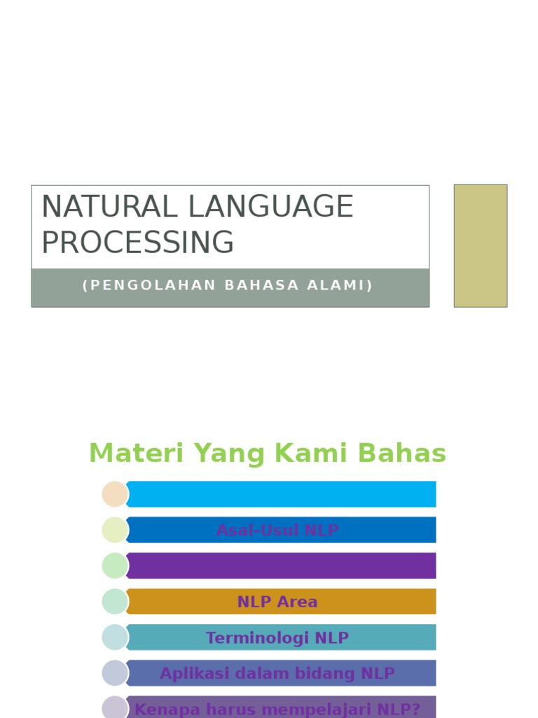 Pengenalan Natural Language Processing | PDF