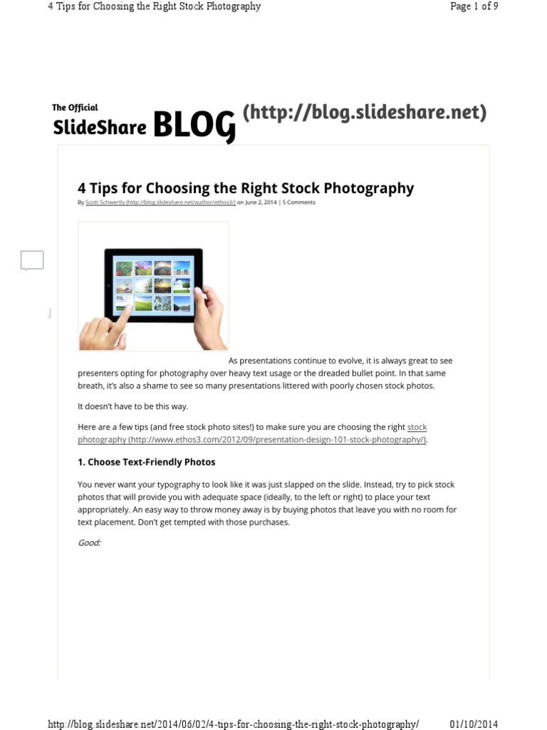 4 Tips For Choosing The Right Stock Photography | PDF | Stocks | Business
