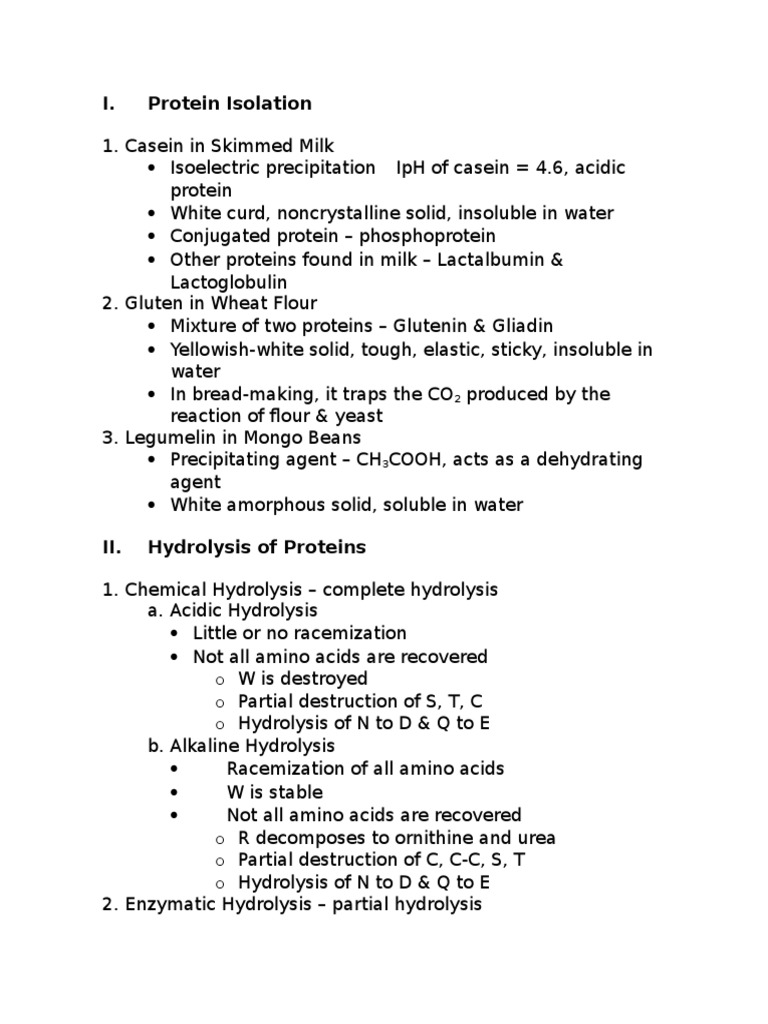 Protein Experiments | PDF | Cooking, Food & Wine | Science & Mathematics