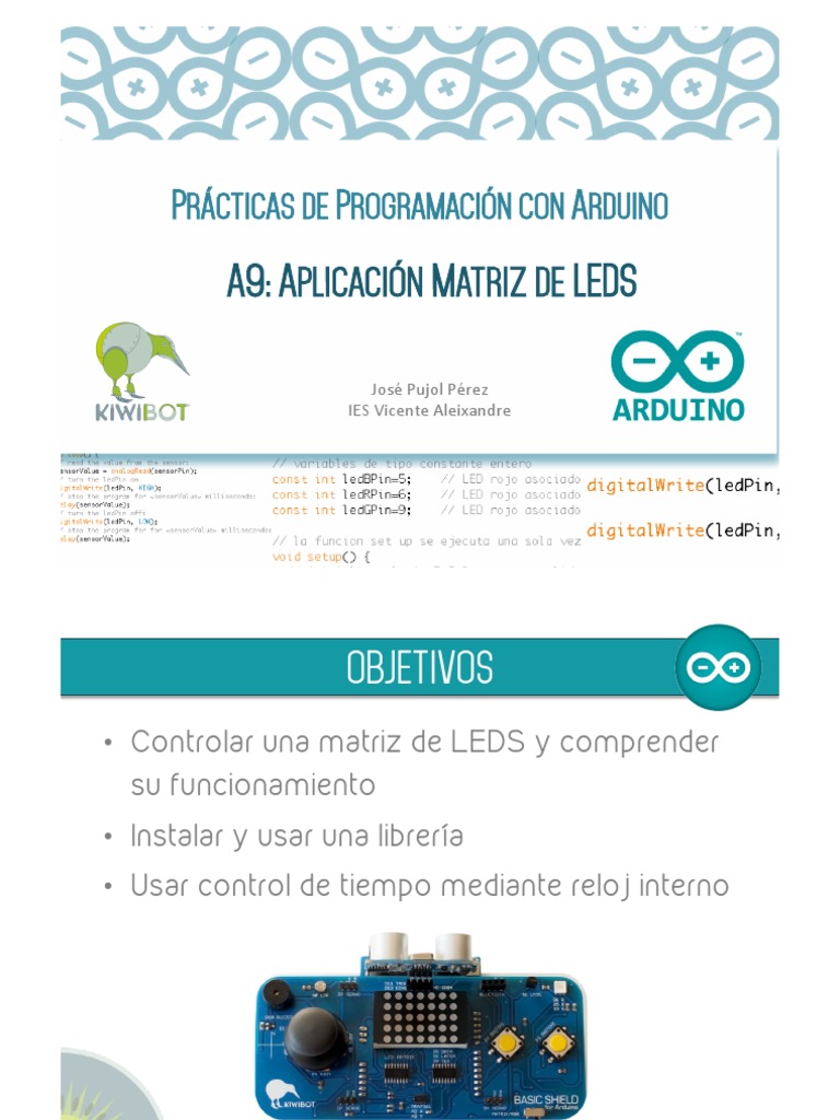 Practica 9 Con Arduino | PDF | Diodo emisor de luz | Arduino