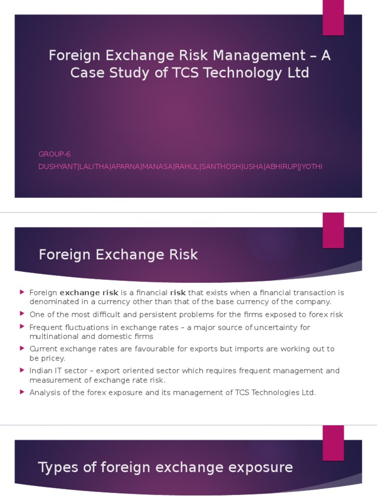 Foreign Exchange Risk Management - A Case Study | PDF | Foreign ...